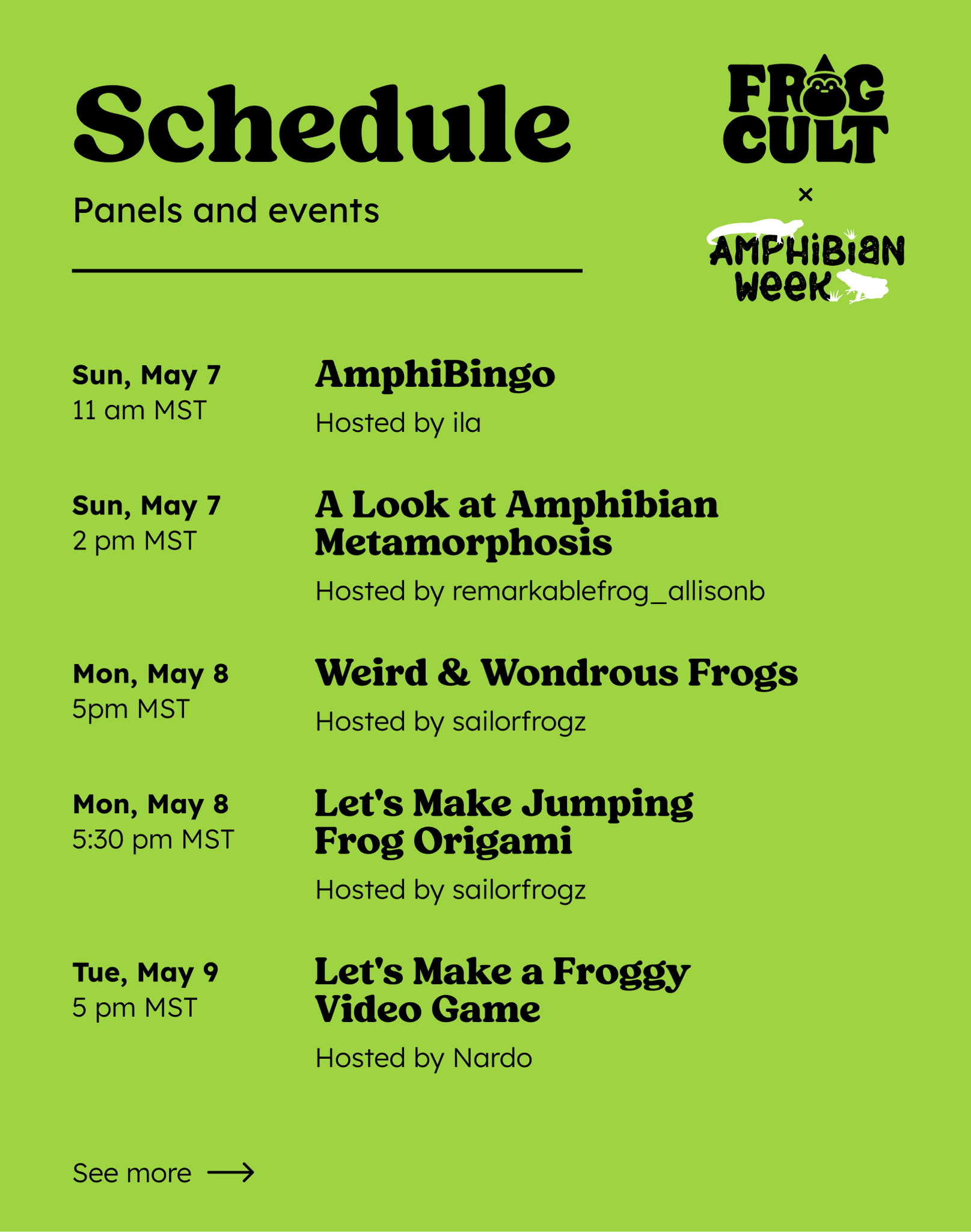 Frog Cult 🐸 @Amphibian Week May7-13 on Twitter: "Amphibian Week 2023 is just a week away! To ...