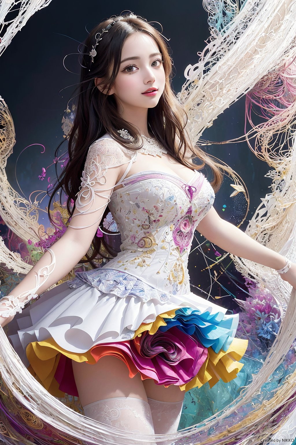 NIKKO@AIArtAlchemist on Twitter: "おはようございます！ スカートが素敵に出力できました😍 この感じ気に入ってしまって続けてしまう… #AIart # ...