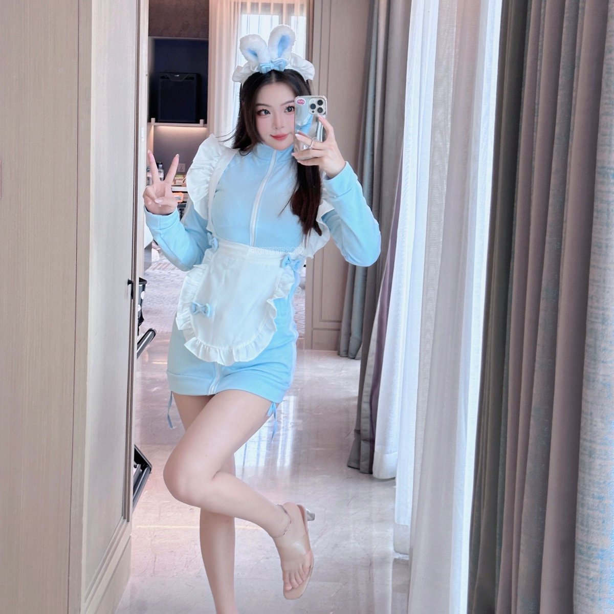 エロRTマン on Twitter: "RT @magane4989: 火华家さん @huohuajia @niyeye2019 のゆるゆるジャージメイドバニー はれあめさん @arigato ...