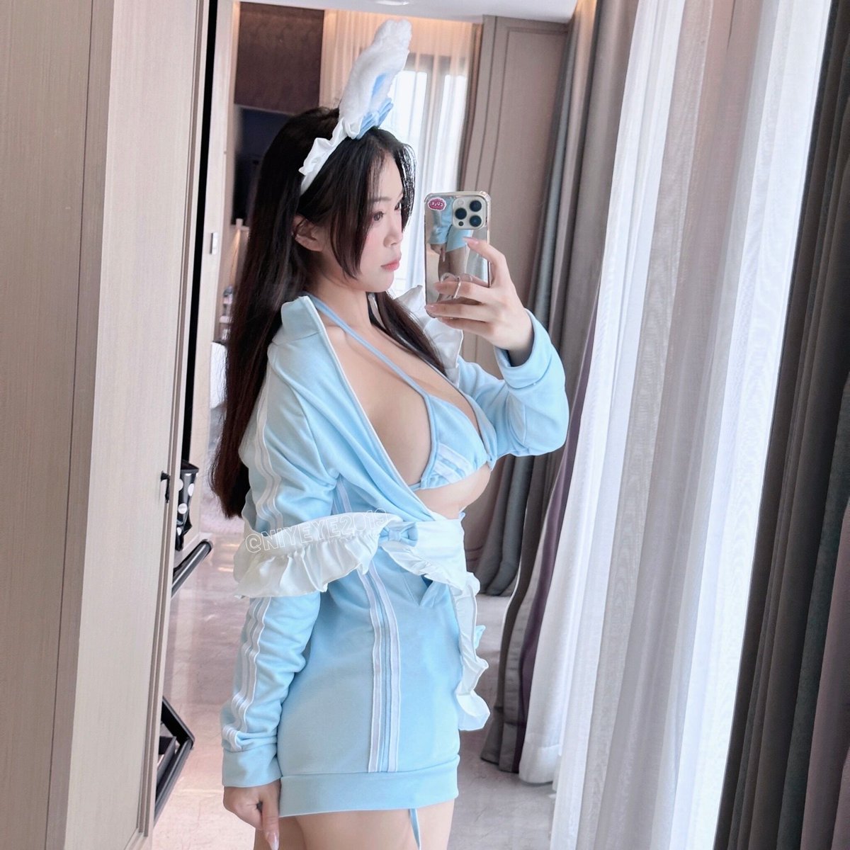 エロRTマン on Twitter: "RT @magane4989: 火华家さん @huohuajia @niyeye2019 のゆるゆるジャージメイドバニー はれあめさん @arigato ...