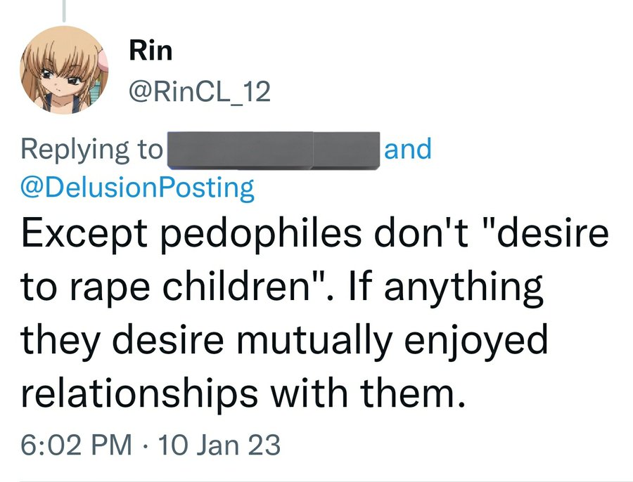Concerned Dame on Twitter: "Reminds me of those guys who try to excuse pedophilia or ...