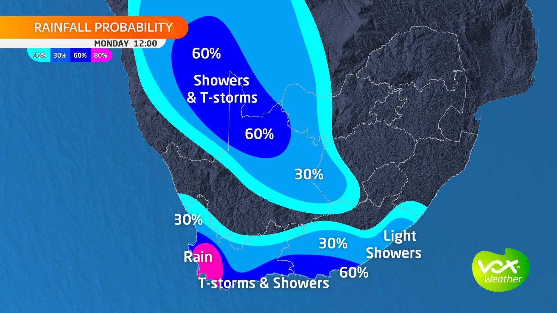 Cape Town Weather Map