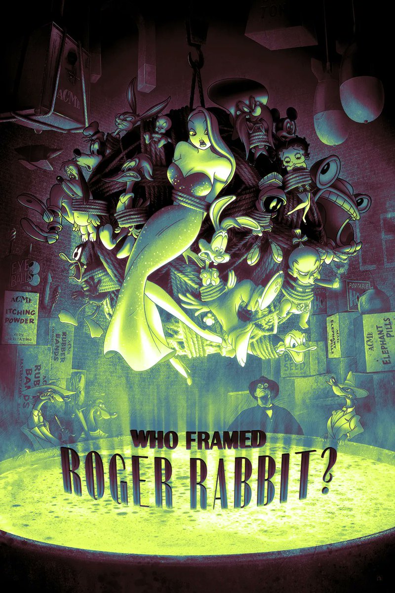 Sluts And Guts On Twitter Who Framed Roger Rabbit 1988 By Kevin M Wilson Aka Ape Meets Girl