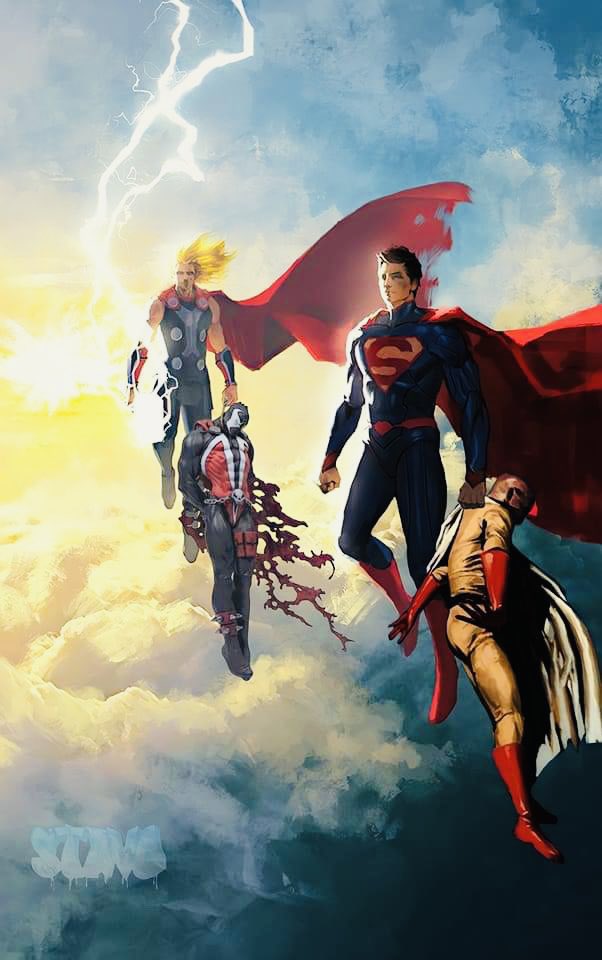 Superman Vs Thor Wallpaper
