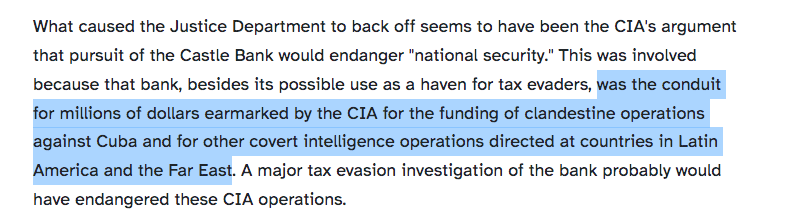 Castle Bank, founded by the Pritzker crime family and the CIA funded ...