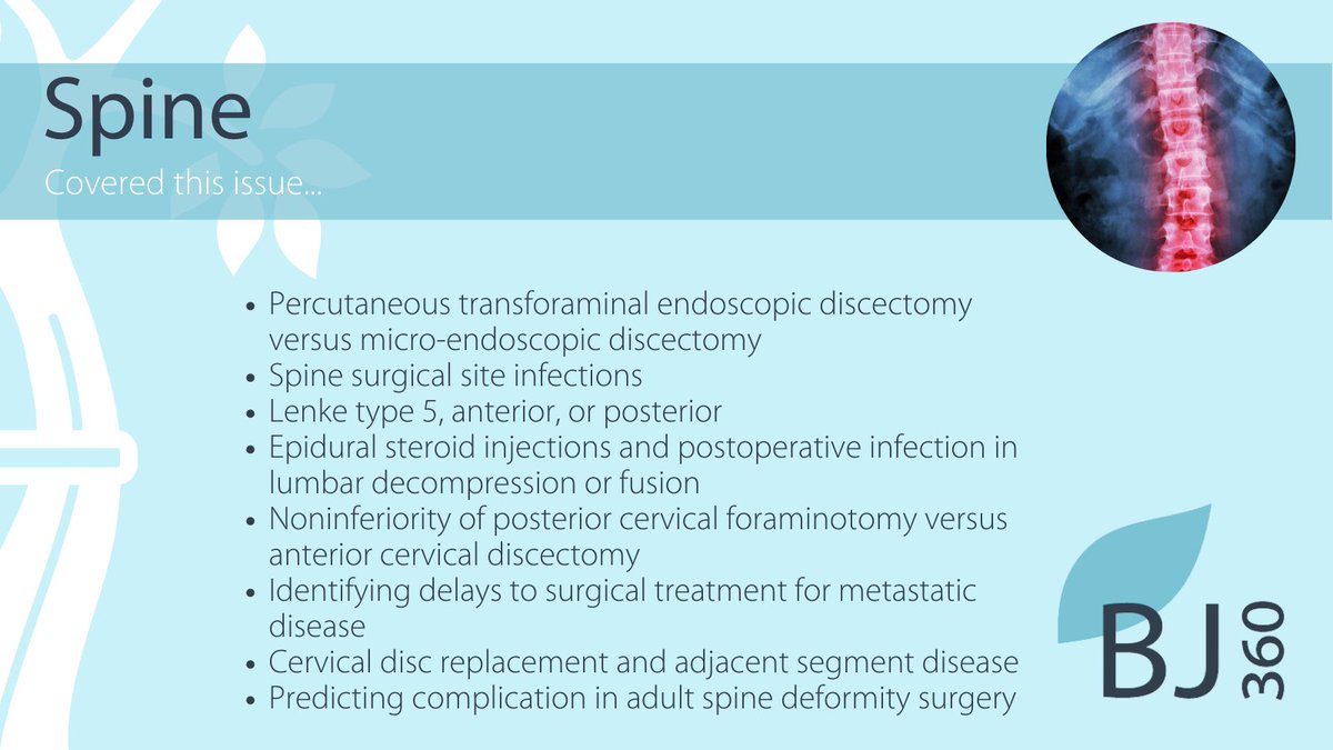 Bone & Joint on Twitter: "RT @BoneJoint360: The #BJ360 April Spine Roundup summarises papers ...