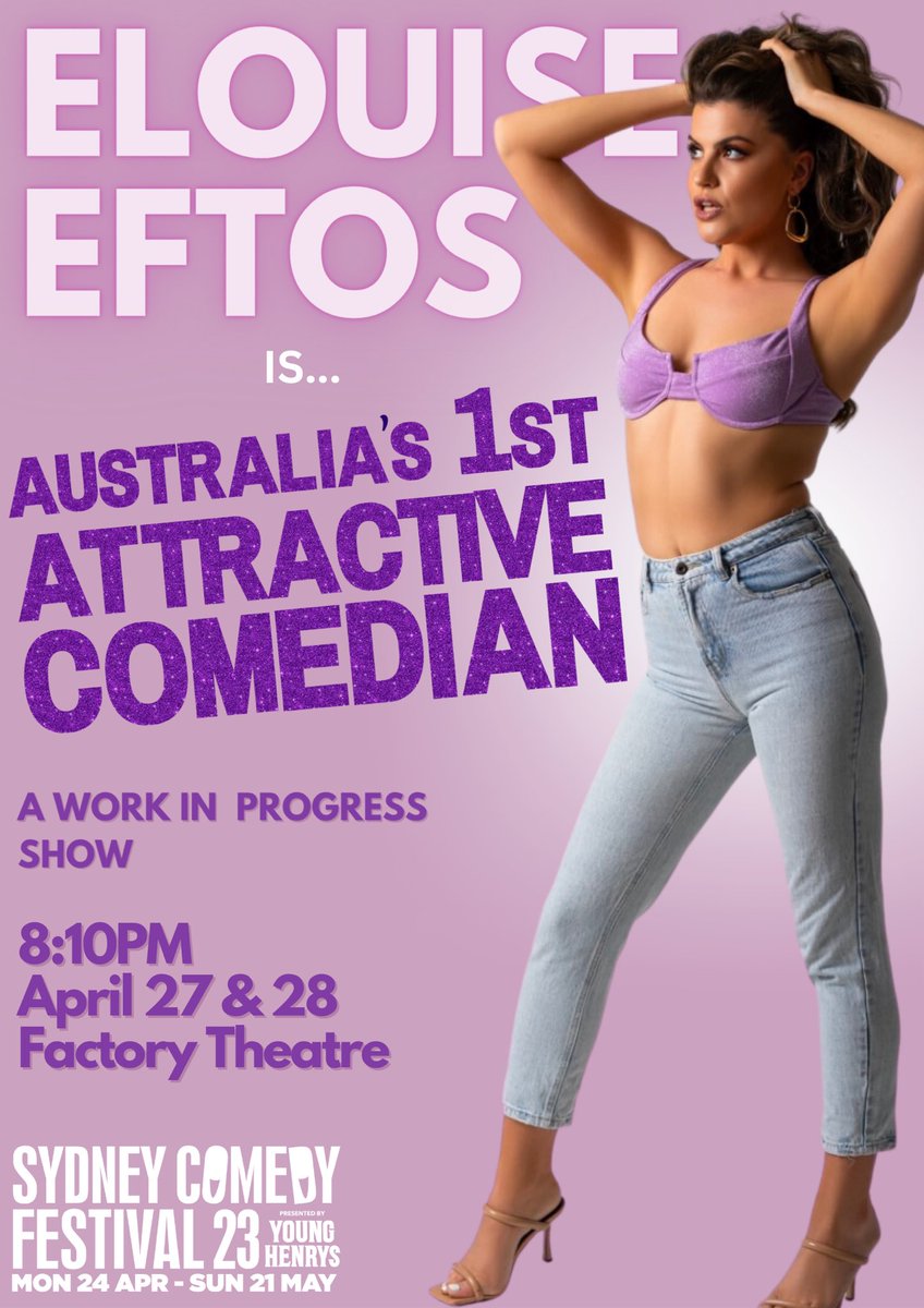 Elouise Eftos on Twitter: "I’m doing a little work in progress of my solo show at @Syd_Comedy ...