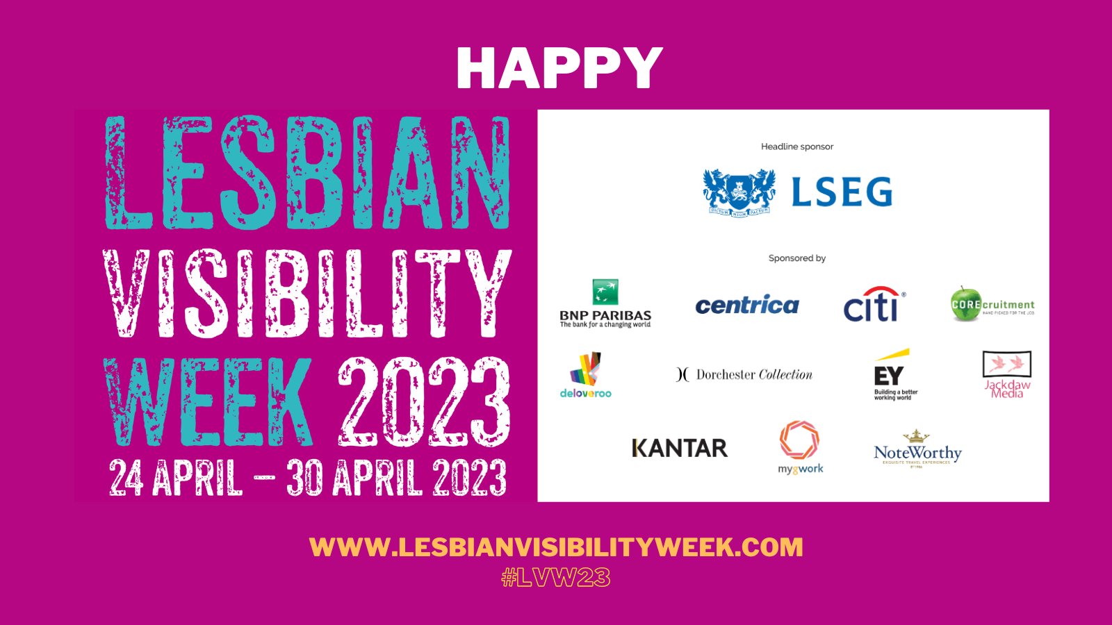 Lesbian Visibility Week on Twitter: "A very happy # ...
