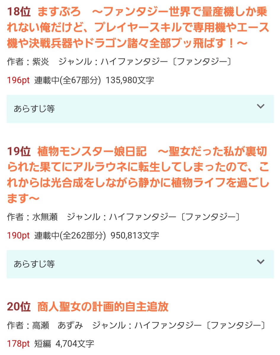 水無瀬@コミカライズ3巻3/23発売 植物モンスター娘日記🍀 on Twitter: "久しぶりに日間ランキングに載ってました！！ 皆さまありがとうございますヾ(｡>﹏