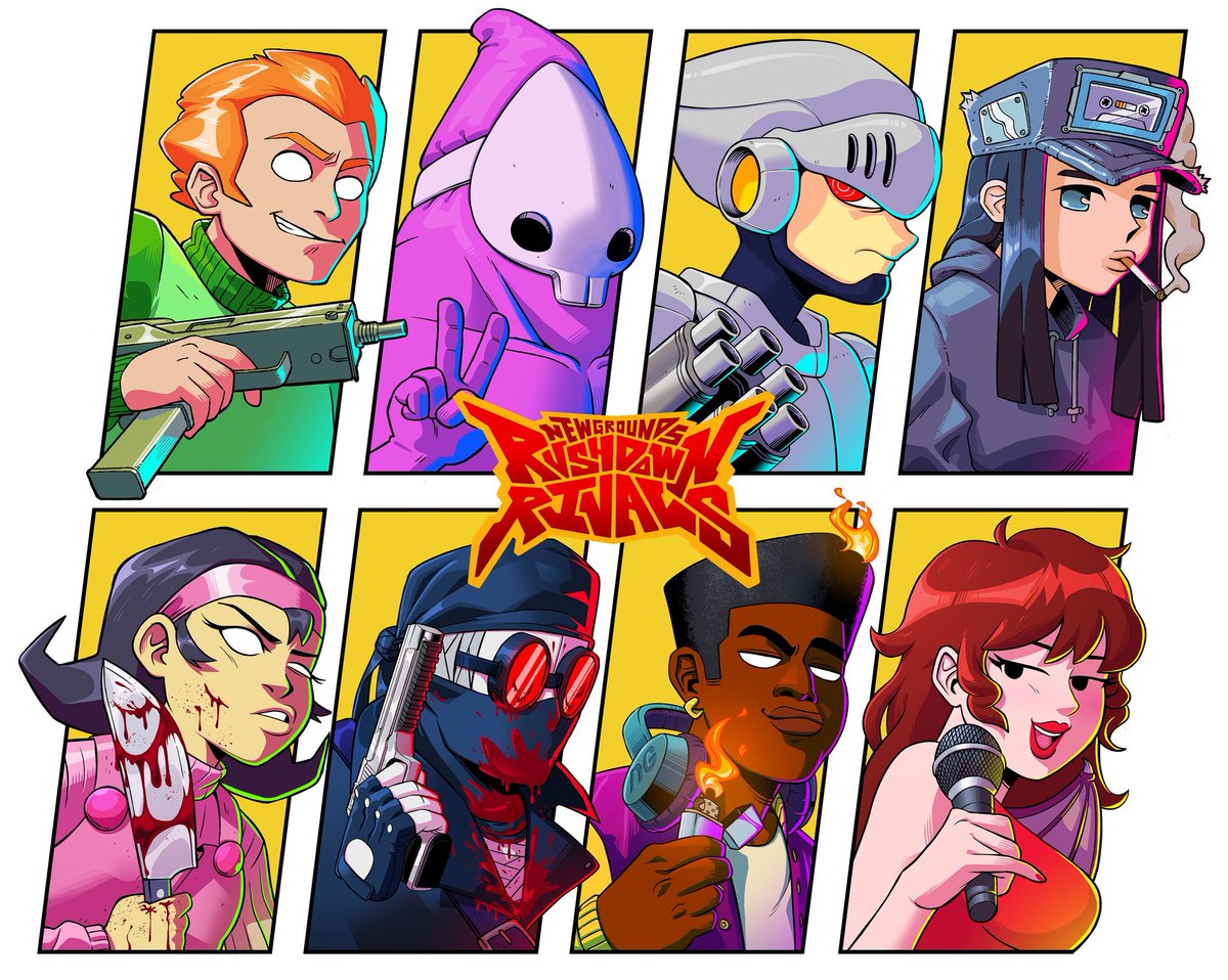 😈 Hank combat 👿 on Twitter: "El equipo mas fuerte #newgrounds #rushdown_rivals"