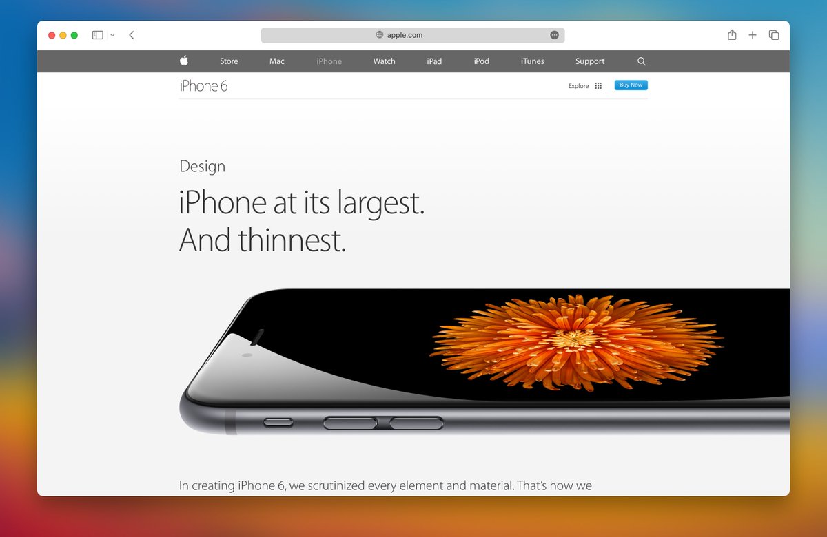 Basic Apple Guy on Twitter: "Apple web design peaked in 2015."