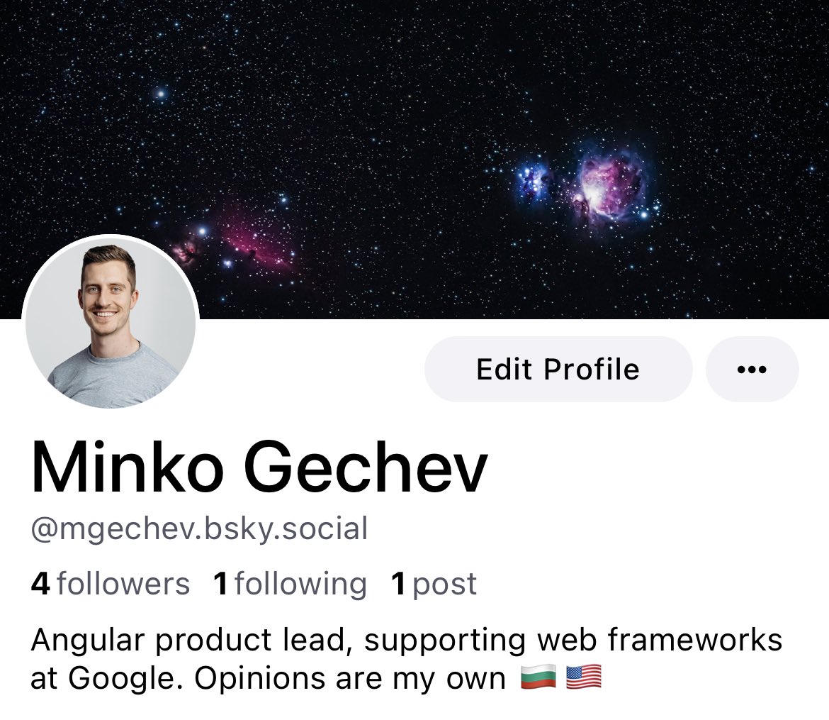 Minko Gechev On Twitter You Can Find Me On Bluesky 🎉 Bskyappprofilemgechevbsky