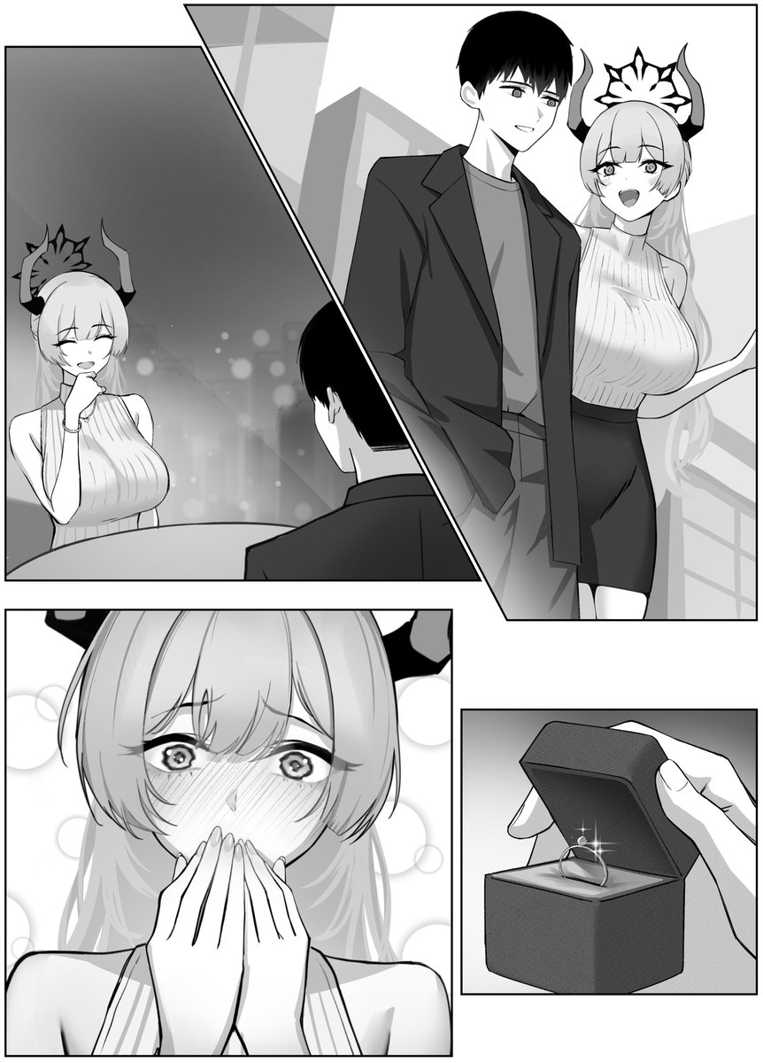 Onuj2$ on Twitter: "サツキ、結婚しよう(1/2) #ブルアカ"