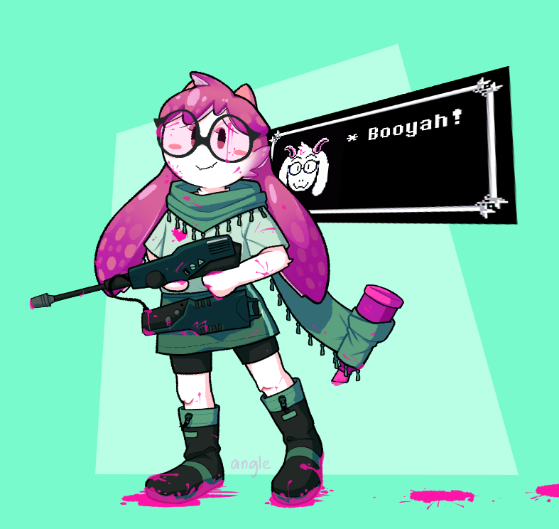 daily ralsei ! rlsprl: 23 on Twitter: "ralsapril 24th - inked [ ralsei, deltarune, splatoon ]"