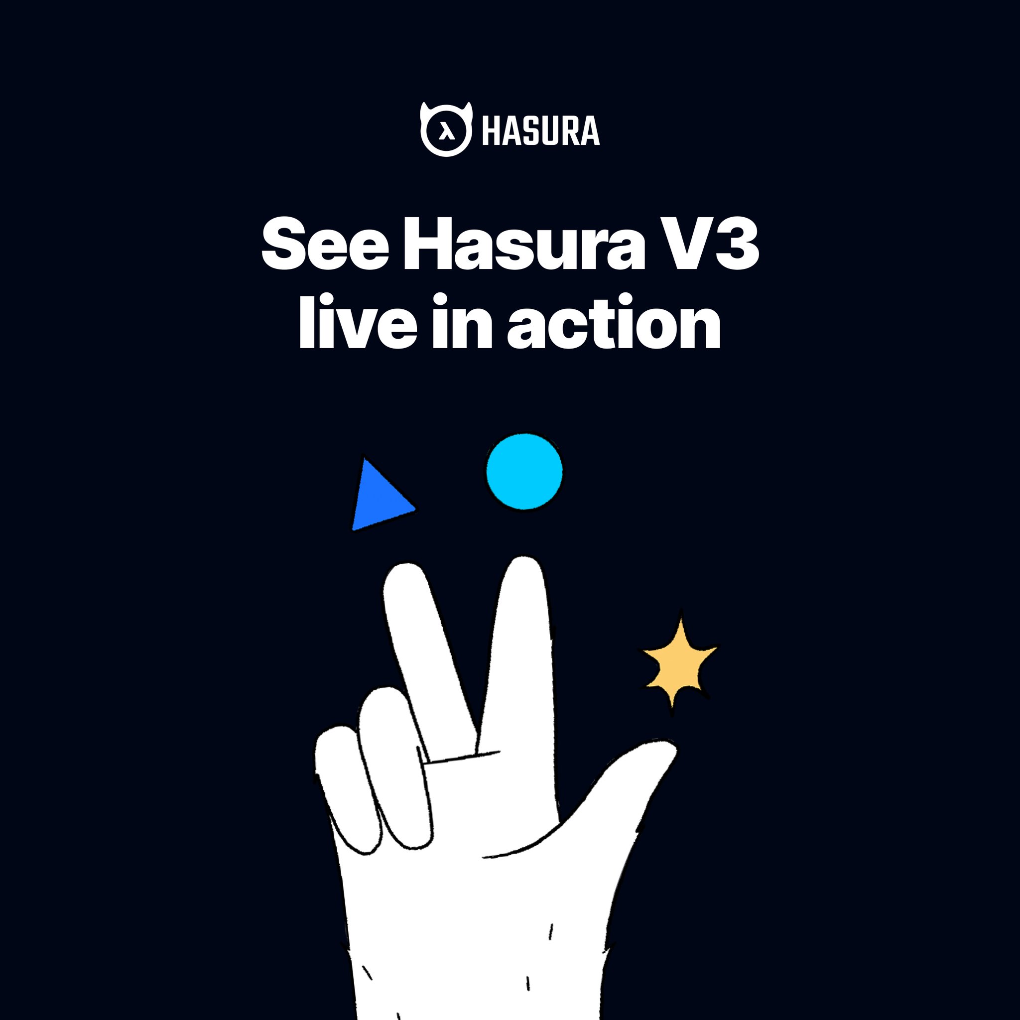 Hasura on Twitter: "🔥 See Hasura v3 live in action in our next community call! 🎉 We will show ...