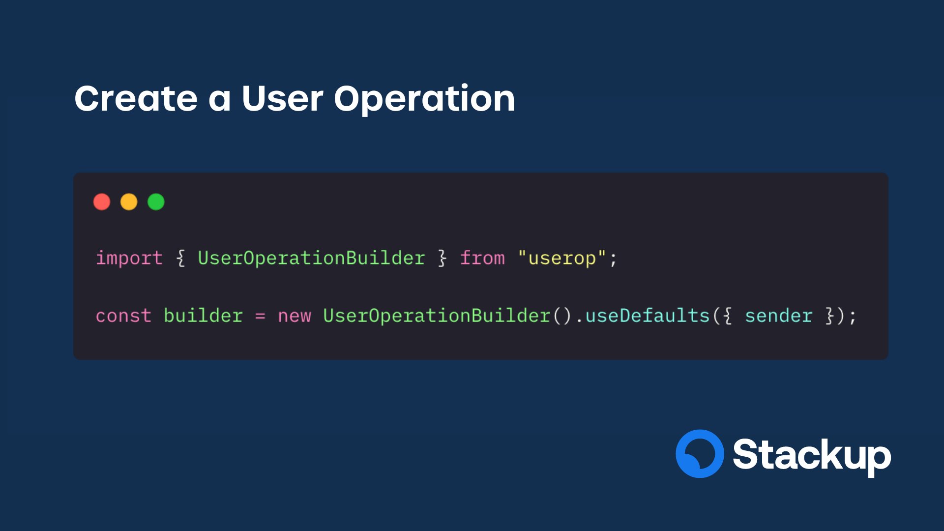 John Rising on Twitter: "Userop.js is a lightweight library that simplifies ERC-4337 for ...