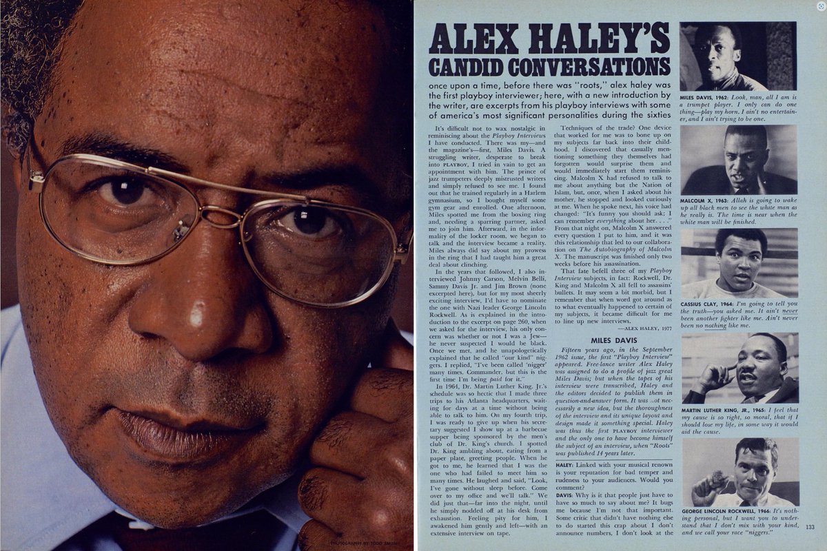 Mark Thomas on Twitter: "Alex Haley's Candid Conversations in Playboy Magazine. His interviewees ...