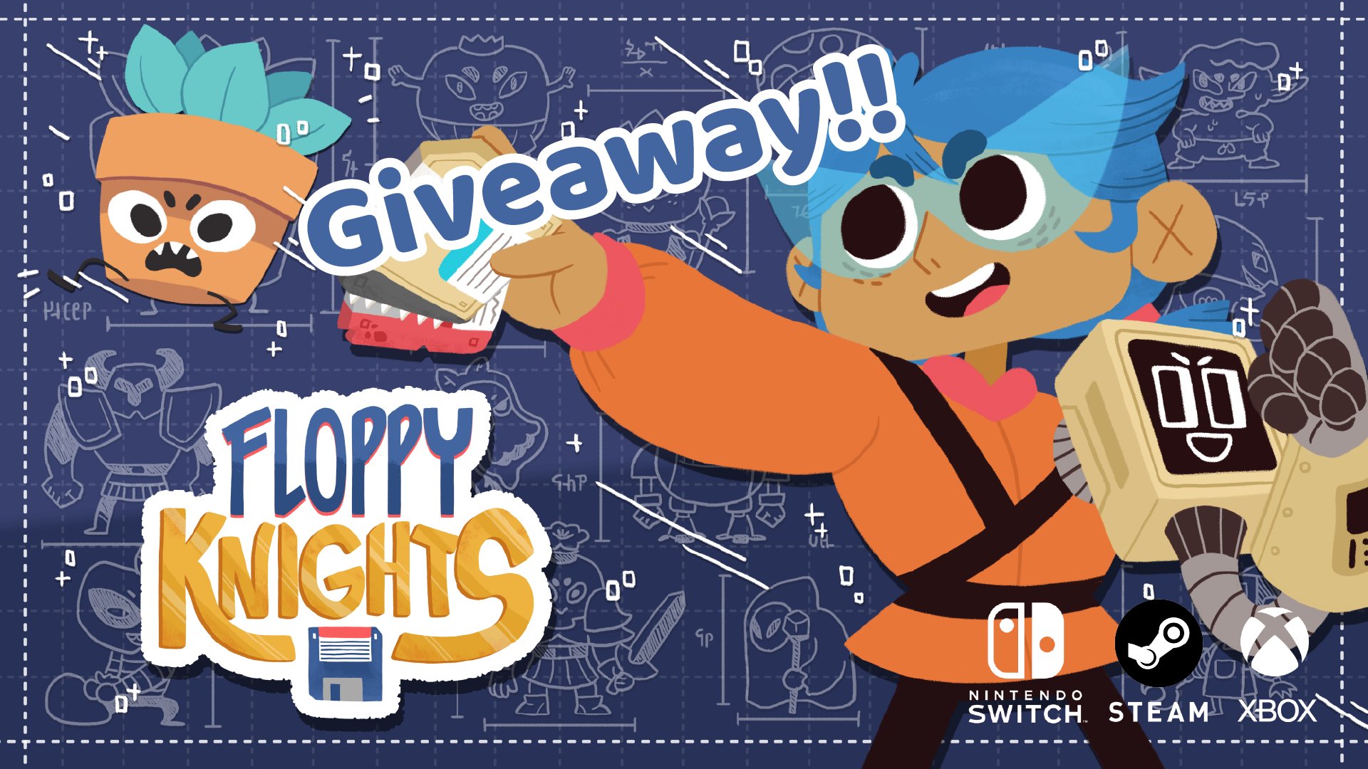 Rose City Games on Twitter: "We're giving away *THREE* Floppy Knights keys! 💾 Just retweet this ...