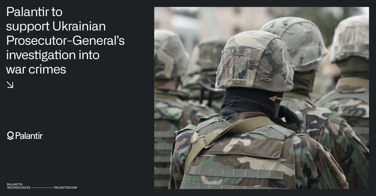 Palantir on Twitter: "#Palantir has announced a landmark agreement with the Prosecutor General’s ...