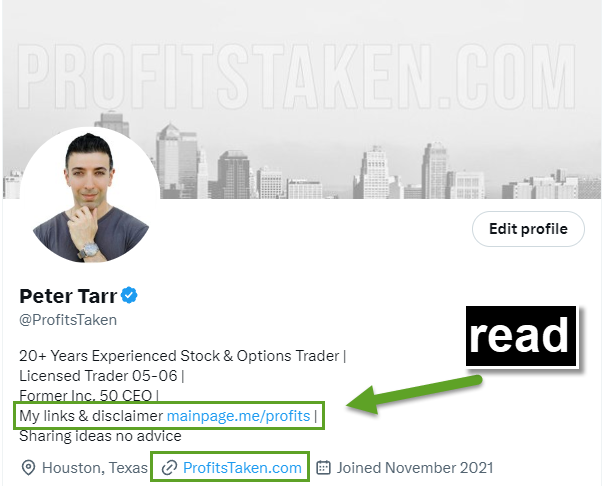 Peter Tarr on Twitter: "⚠️ 4/24/23 Options Trading Watchlist Ideas $META 180p