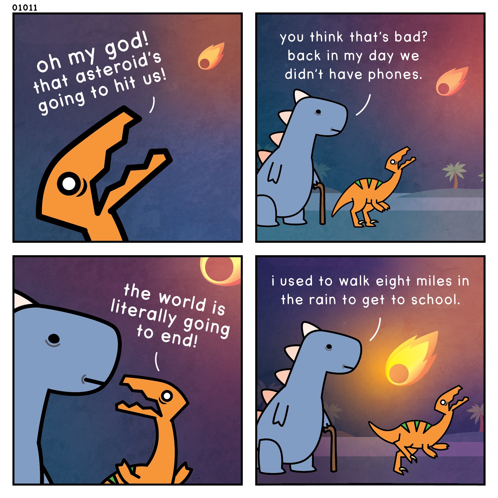 Dinosaur Asteroid Funny