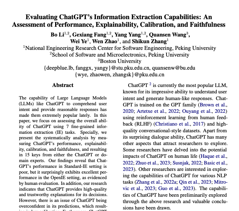 elvis on Twitter: "One of the main uses of ChatGPT I've seen is information extraction. This ...