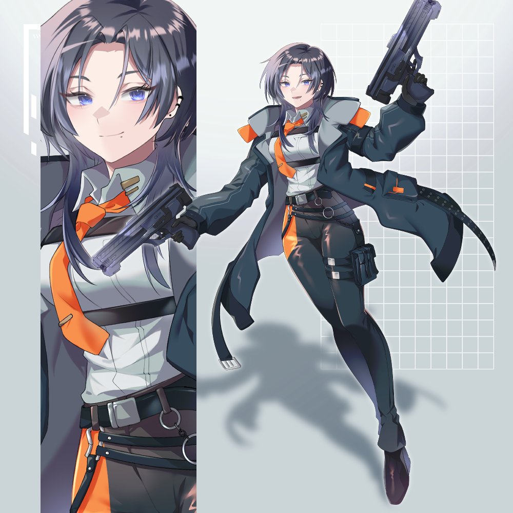 Takita on Twitter: "よろしくお願いします！！1！！ 2丁拳銃の女性 表情差分9種類+銃差分付き| スキマ - イラスト依頼・キャラ販売ならSKIMA #SKIMA #キャラ ...