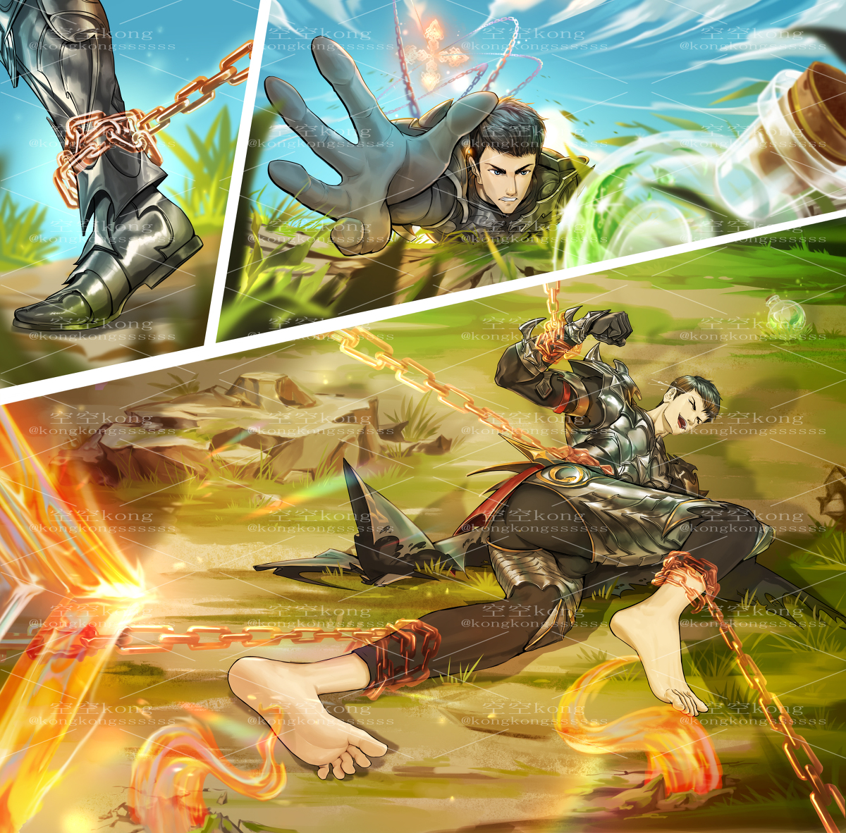 空空kong on Twitter: "[R-18] 贤具陷阱 #Foot #拘束 https://pixiv.net/artworks/107507100…"