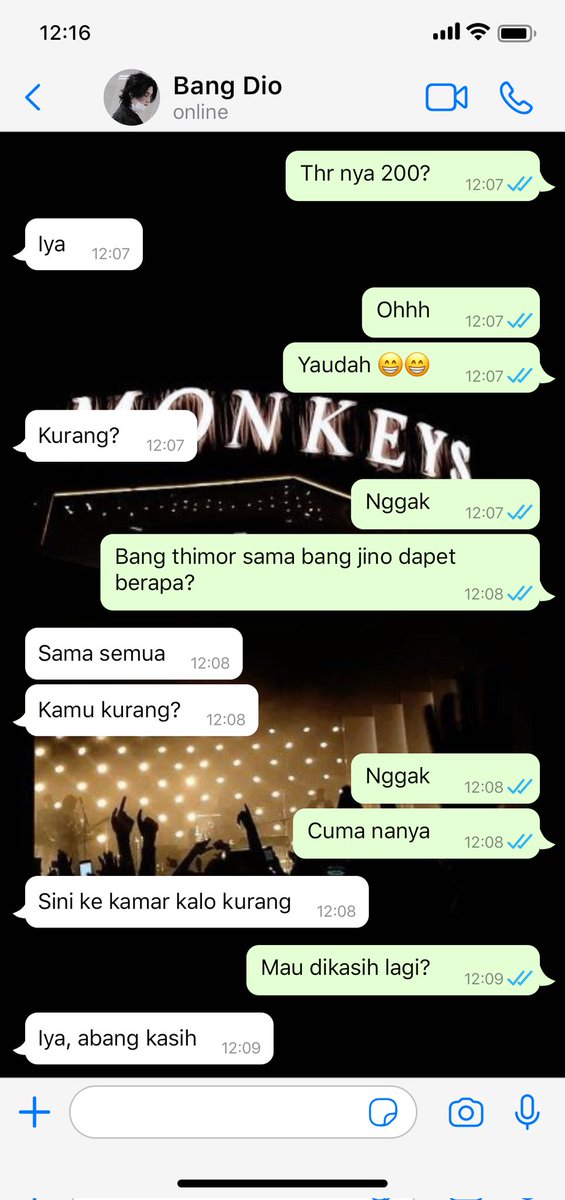 Yo 🕊️ on Twitter: "Bang Dio x Ian Dapet THR berapa?"