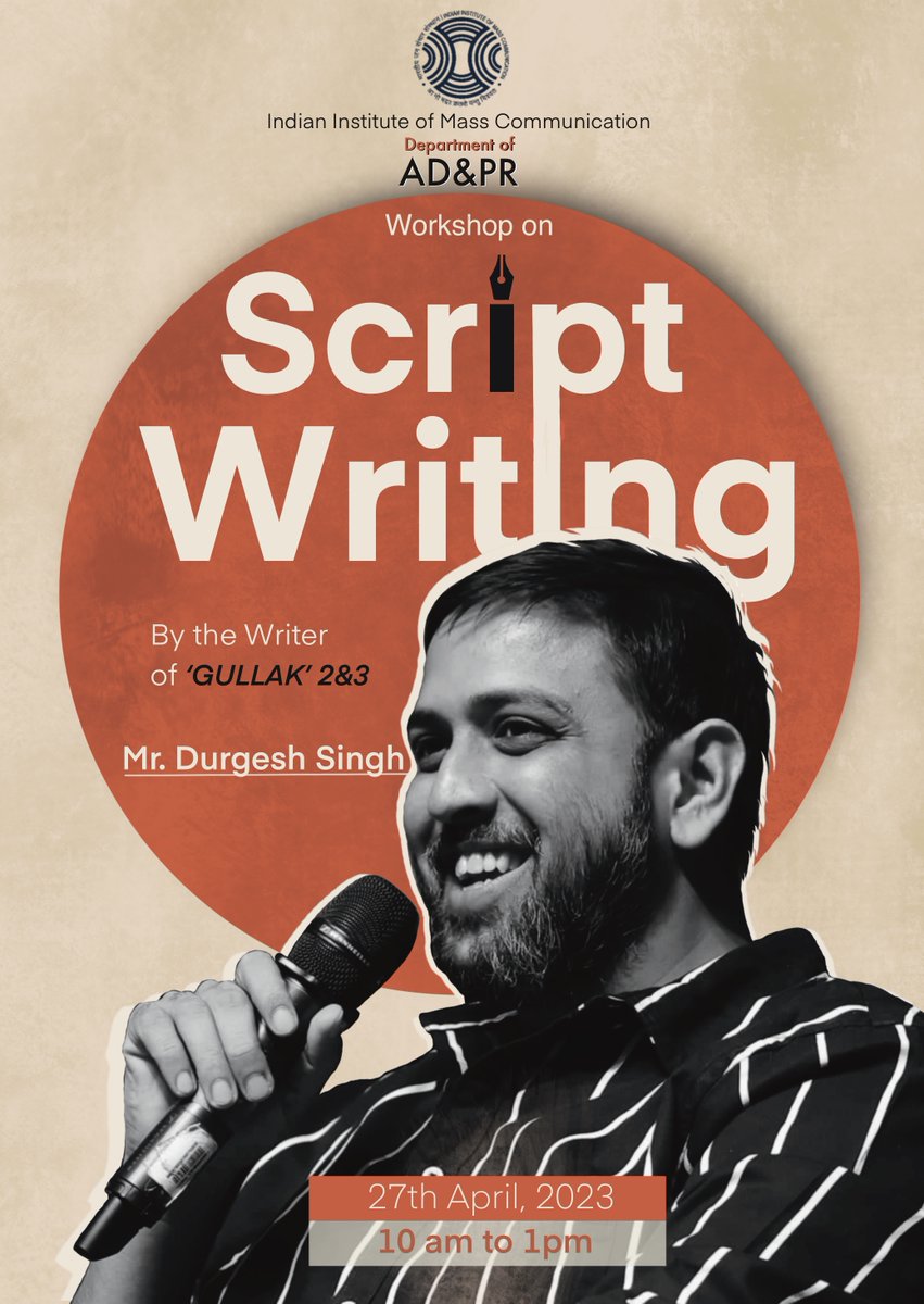 Indian Institute of Mass Communication on Twitter: "We are delighted to welcome Mr. Durgesh ...