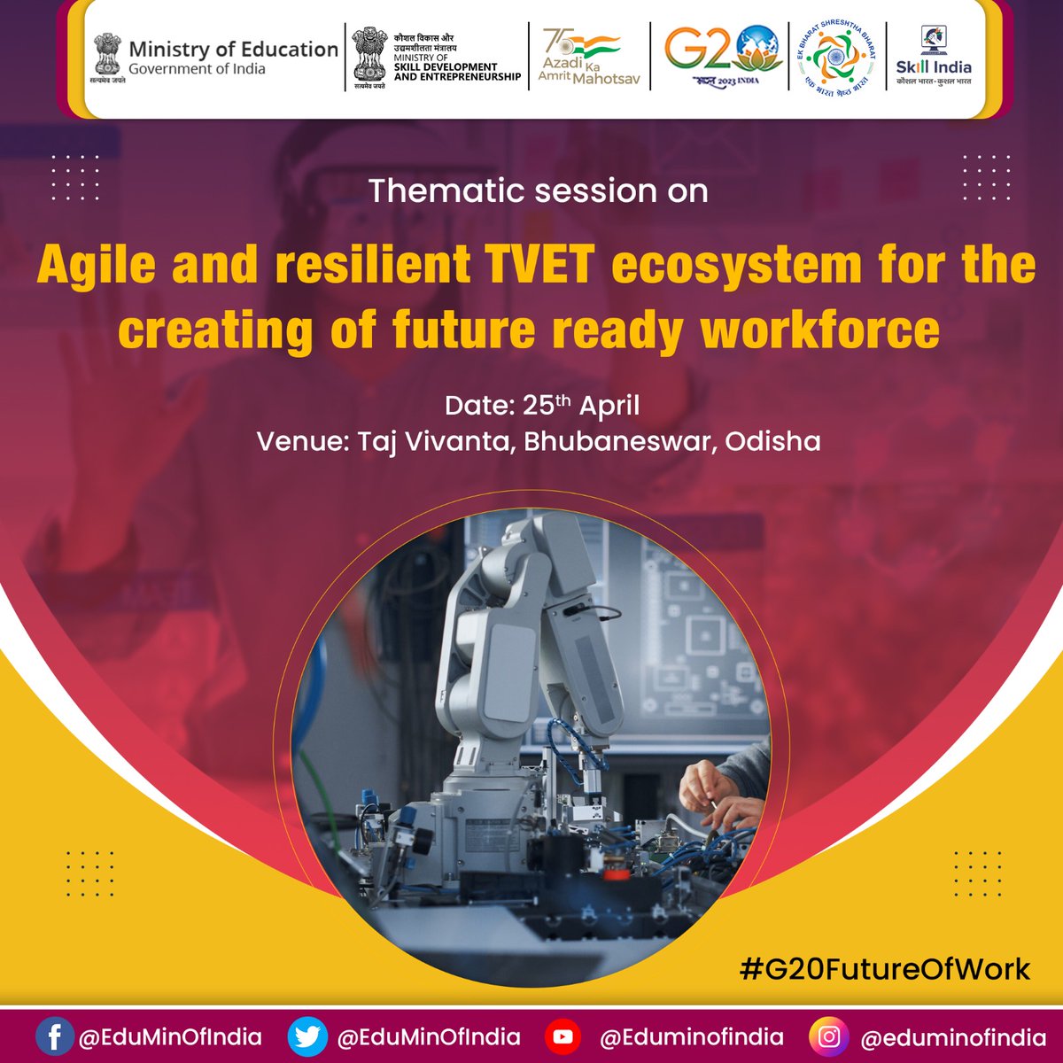 Ministry of Education on Twitter: "The second session on ‘Agile and resilient TVET ecosystem for ...