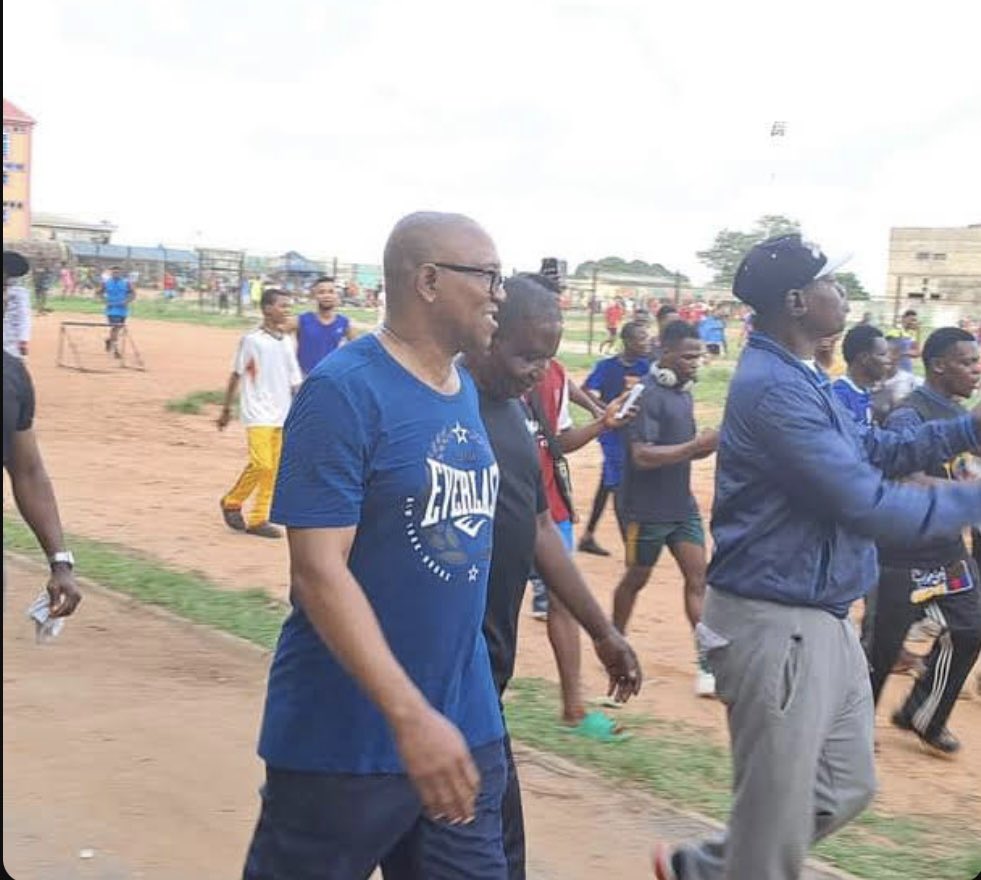 preach love ️ on Twitter: "Mr. Peter Obi takes a walk on the streets of Onitsha, Anambra State ...