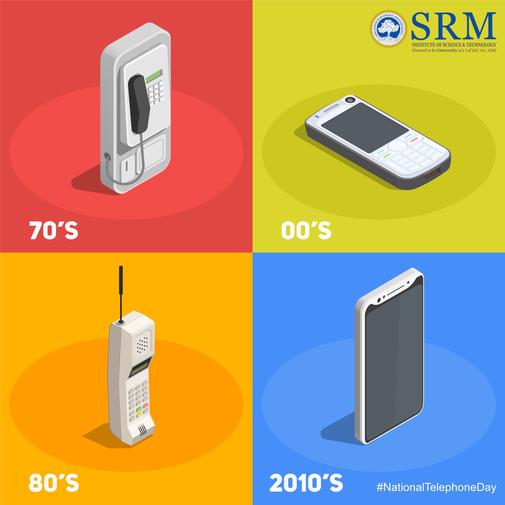 SRM Institute of Science and Technology on Twitter: "National Telephone Day Over these years ...