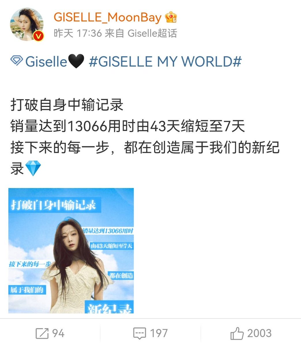 GISELLE GLOBAL (slow) on Twitter: "GISELLE BAR broke its personal record and surpassed 13,066 ...