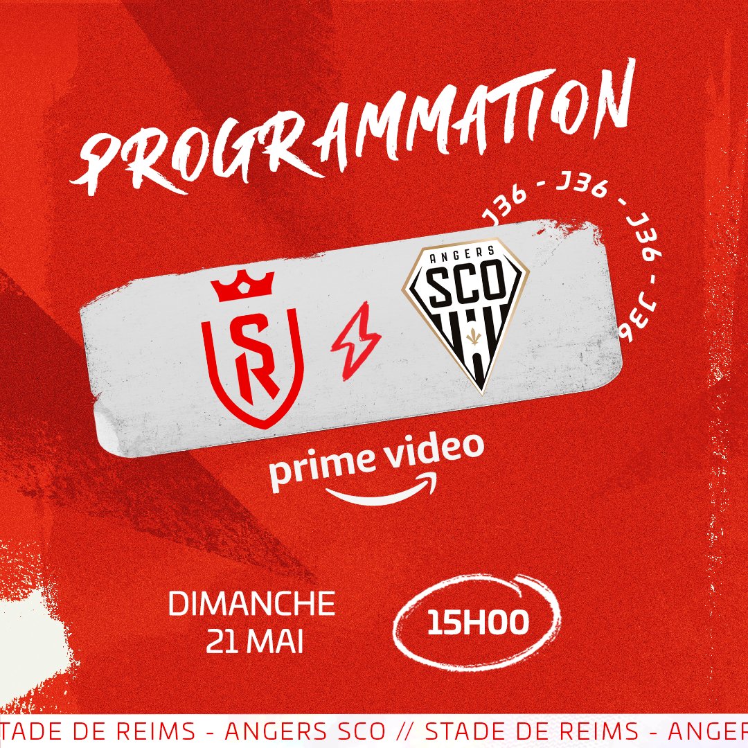 Stade de Reims on Twitter: "📺 Programmation officielle de la 36ème journée de @Ligue1UberEats ...