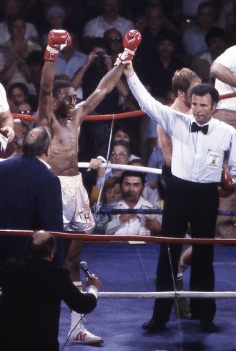Matthew Aguilar on Twitter: "42 years ago April 25: Thomas Hearns stops Randy Shields in 12 ...