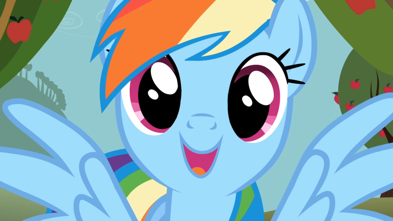 Rainbow Dash Happy Face