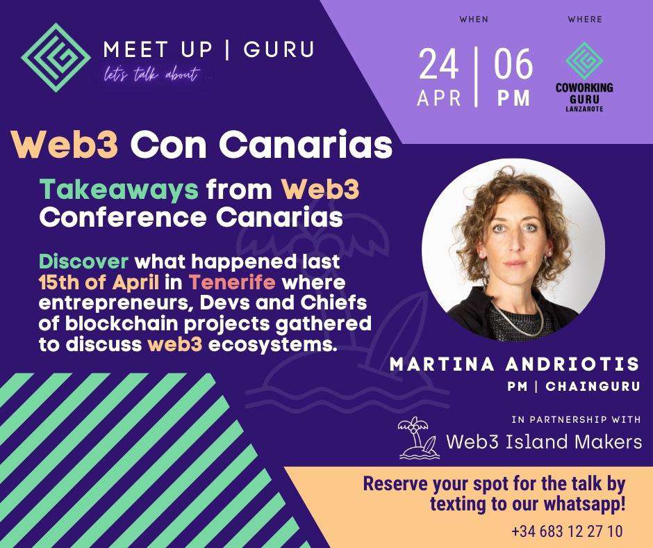 Web3 Island Makers on Twitter: "@chainguru @vottun @W3B_Lab @Avax Yesterday, in Lanzarote ...