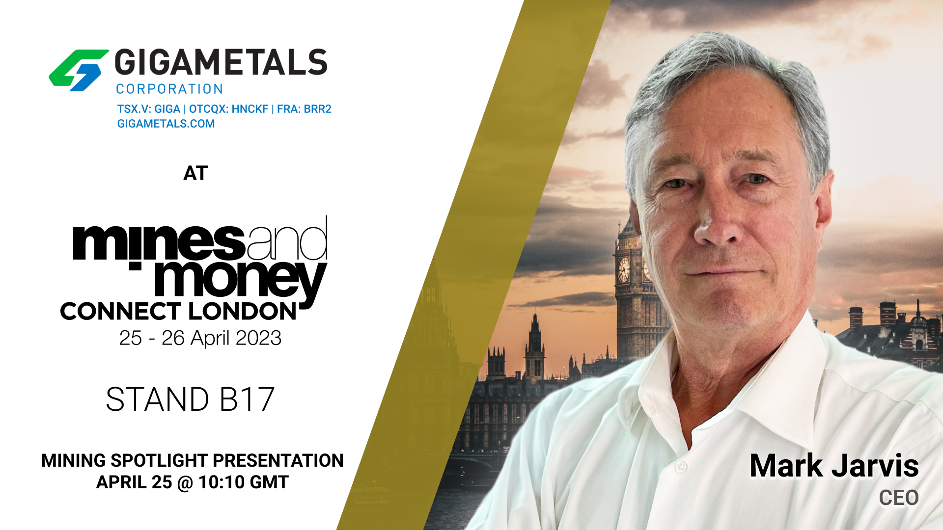 Giga Metals on Twitter: "$GIGA.V is attending Mines and Money Connect ...