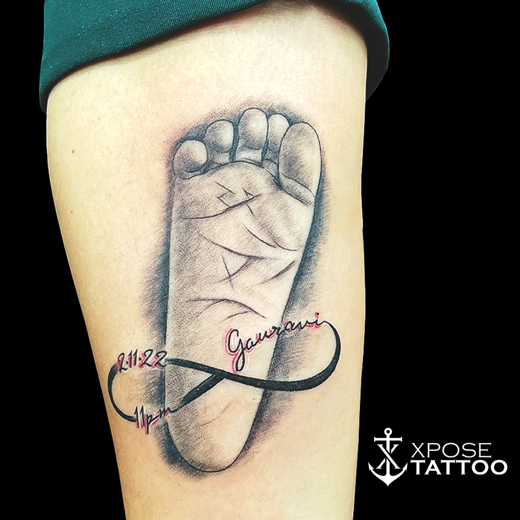 Tatu Baby Thigh Tattoos