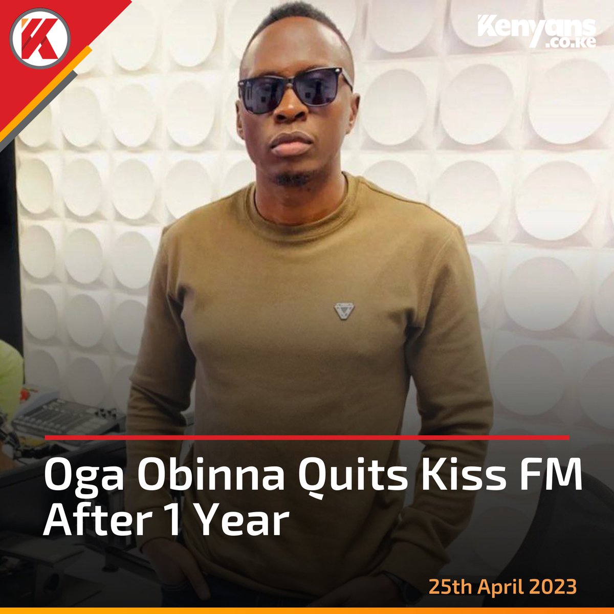 Kenyans.co.ke on Twitter: "Oga Obinna quits Kiss FM after 1 year"