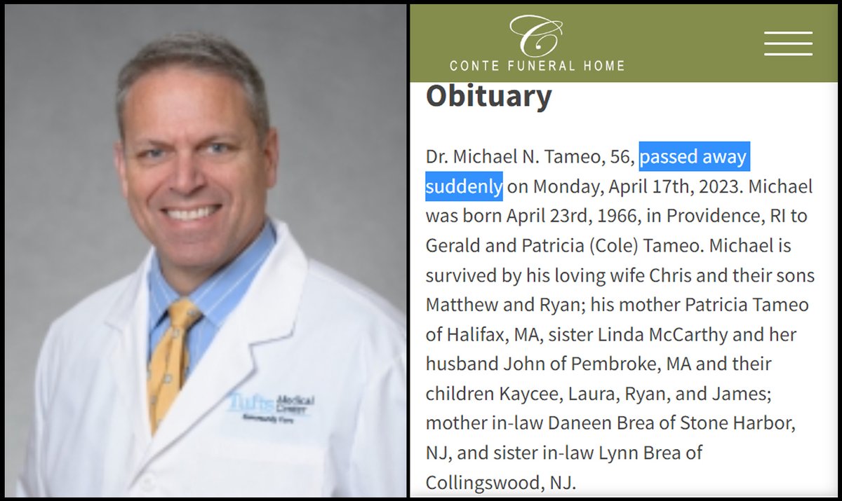 Stoneham, MA - 56 year old doctor Dr.Michael Tameo, died suddenly on ...