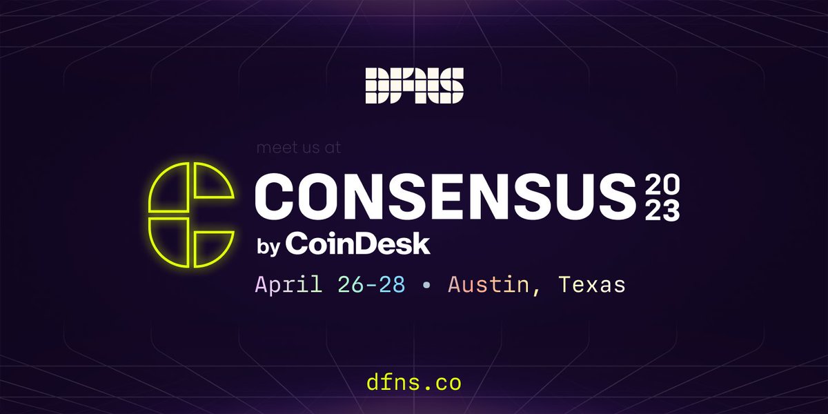 Dfns on Twitter: "Dfns is at Consensus Austin 2023 this week! Ping @christophergdf @clarisse ...