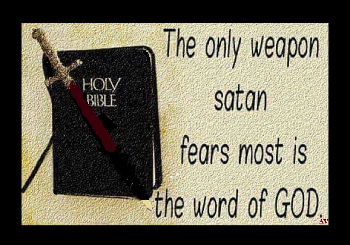 Alternative Views on Twitter: "Satan Fears the Word of God