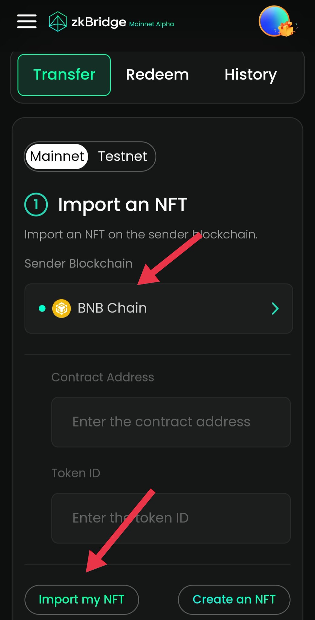 TRICKY DAO on Twitter: "5/ Now Import Your NFT That You Minted > Select Combo Network As ...