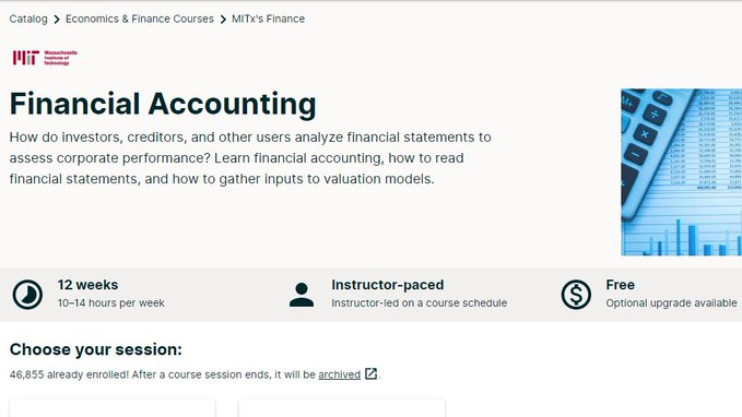 Did you know that FREE online courses on investing, finance ...