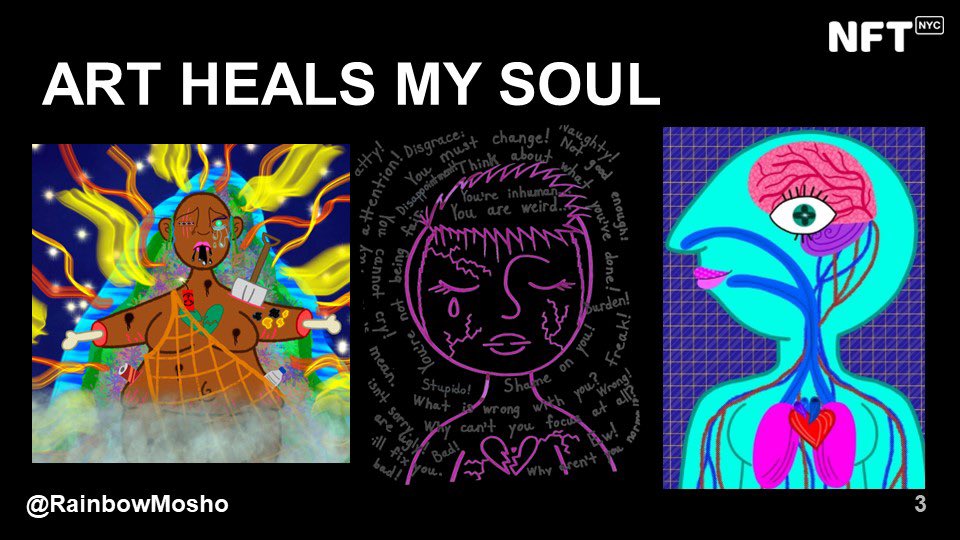 Women In Tech Museum on Twitter: "🧵🪡 4/11 Rainbow is a Dreamer - member of NFTY Dreams DAO ...