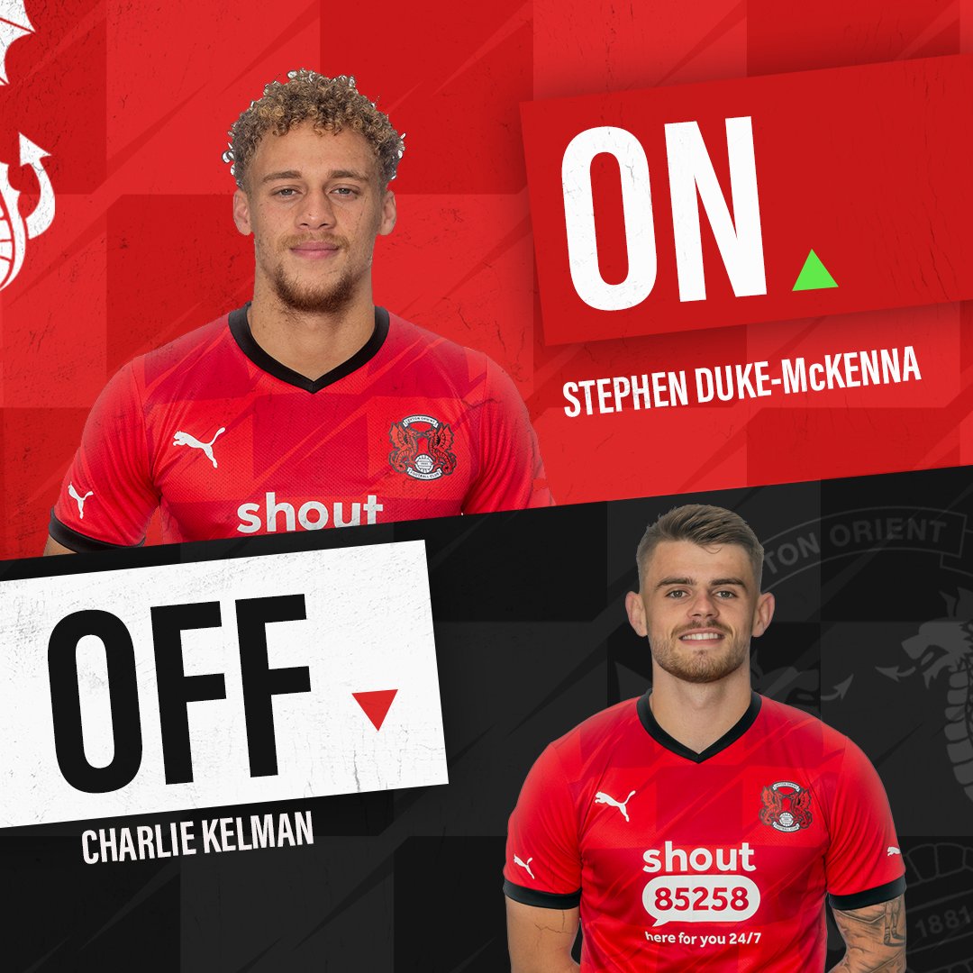 (C) Leyton Orient on Twitter: "85' Charlie Kelman is replaced by Stephen Duke-McKenna ...