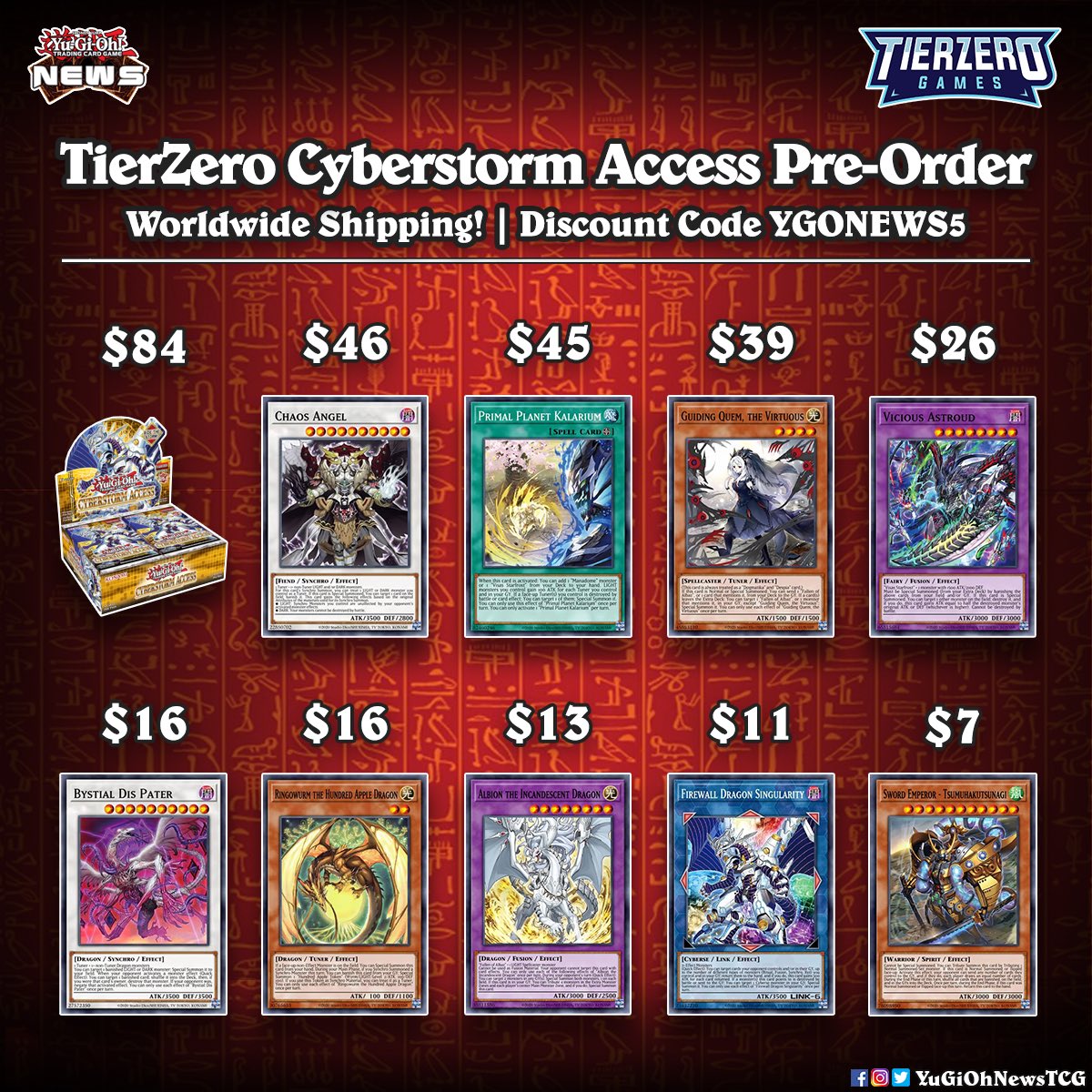 YuGiOh News on Twitter: " 𝗧𝗜𝗘𝗥𝗭𝗘𝗥𝗢 If you are looking to pickup cards from the new Cyberstorm ...