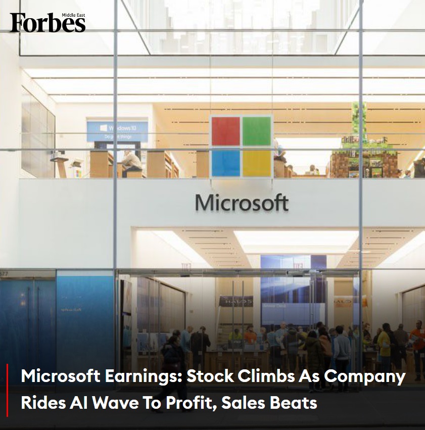Forbes Middle East on Twitter: "#Microsoft beat Street’s expectations ...